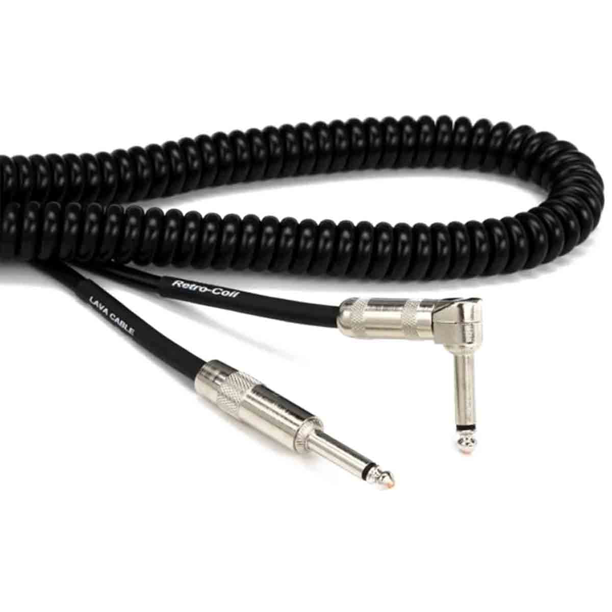 Lava Cable Retro Coil Instrument Lead 20ft Straight to Right Angle ...