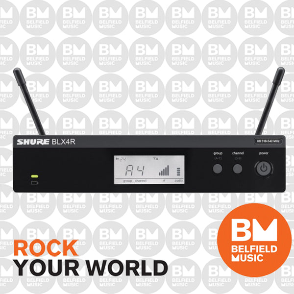 Shure BLX4R Wireless Microphone Receiver Rack Mountable - Belfield Music