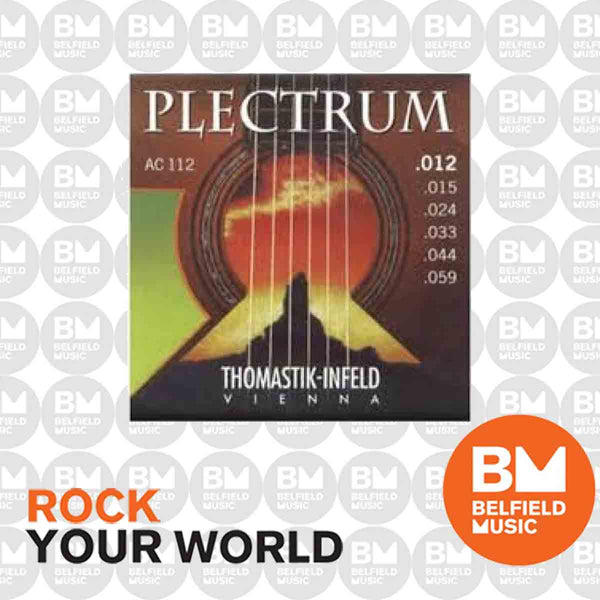 Thomastik AC112 Plectrum Acoustic Guitar Strings Set Medium Light ...
